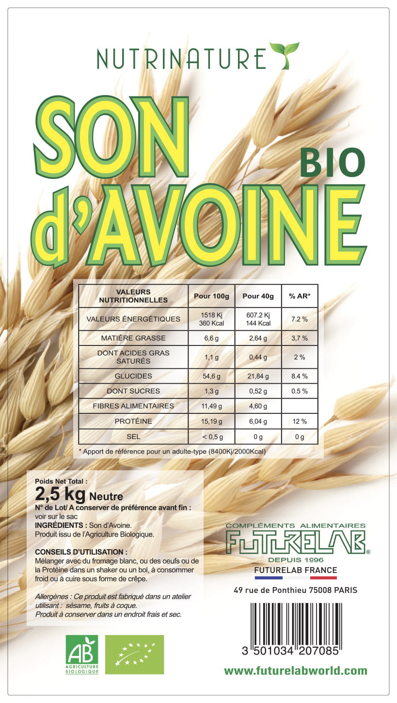 Son d'avoine bio | Nutrinature